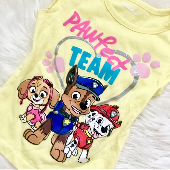Nickelodeon | Shirts & Tops | Nickelodeon Paw Patrol Flutter Sleeve Tee ...